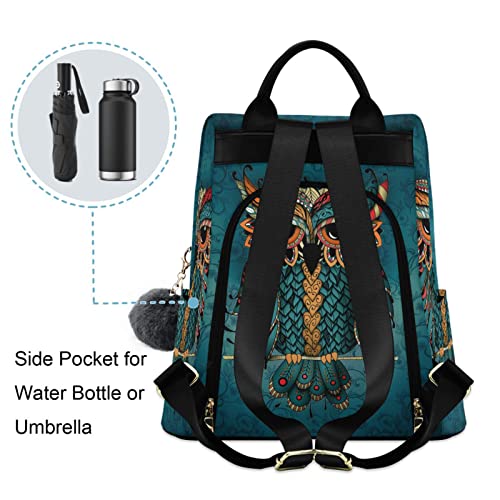 Fustylead Owl Women Fashion Backpack Purse Travel Ladies College Shoulder Bags