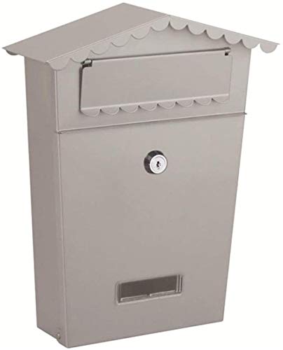 Mailboxes Letter Boxes Letter Box Rust-Proof and Weather-Proof Vertical Wall-Mounted Modern Simple Mailbox Outdoor Mailbox (Color : Silver, Size : Free Size)