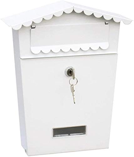 Mailboxes Letter Boxes Letter Box Rust-Proof and Weather-Proof Vertical Wall-Mounted Modern Simple Mailbox Outdoor Mailbox (Color : Silver, Size : Free Size)
