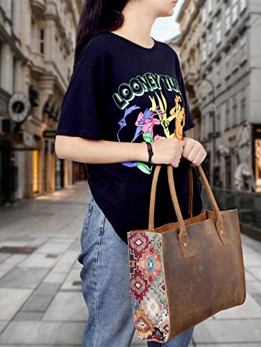 Leather Shoulder Bag Tote for Women Purse Satchel Travel Bag shopping Carry Messenger Multipurpose Handbag