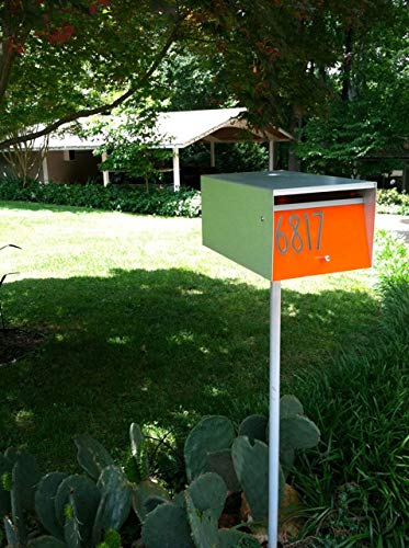 Rural Zincalume Modern Design Mailbox Letterbox (No Lock w/Flag) (Blue)