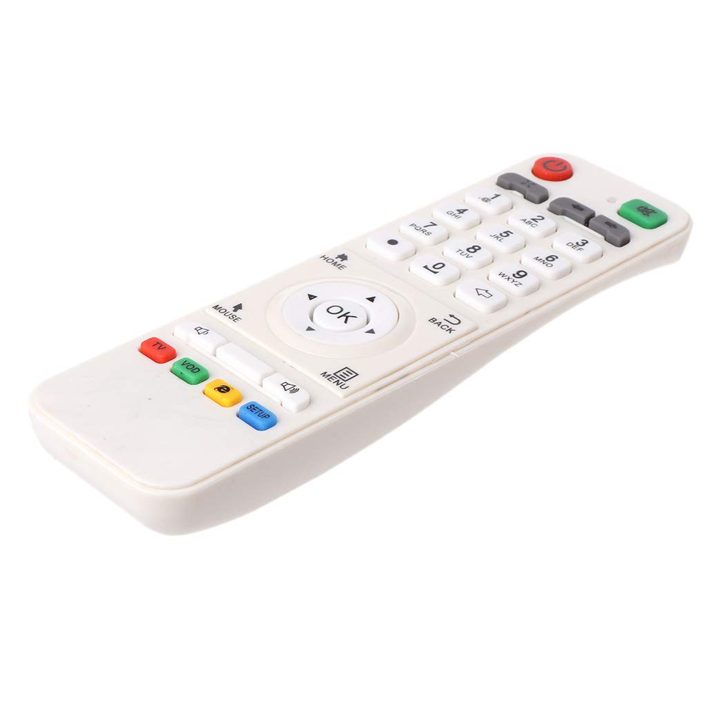 angwang White Remote Control Controller Replacement for LOOL Loolbox IPTV Box Great BEE IPTV and Model 5 OR 6 Arabic Box Accessories, 170x50x23mm/6.6x1.9x0.9in
