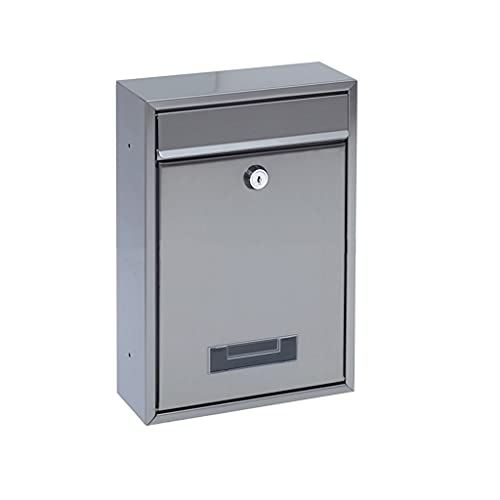 TREXD Mailbox Outdoor Wall Mount Security Locking Mailbox Letter Box for Home Garden Decoration Letter Newspaper Magazine Post Box (Color : White-Fruit peach5)