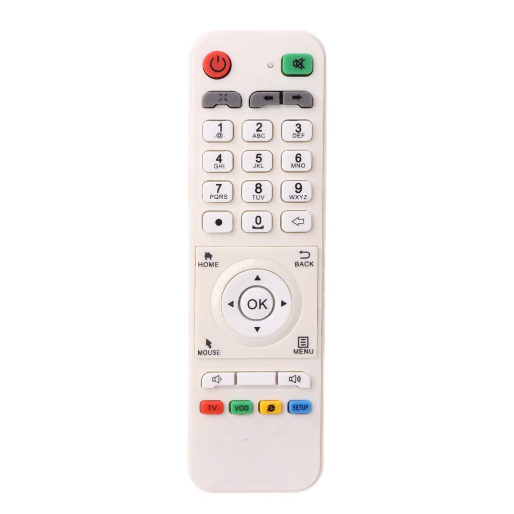angwang White Remote Control Controller Replacement for LOOL Loolbox IPTV Box Great BEE IPTV and Model 5 OR 6 Arabic Box Accessories, 170x50x23mm/6.6x1.9x0.9in