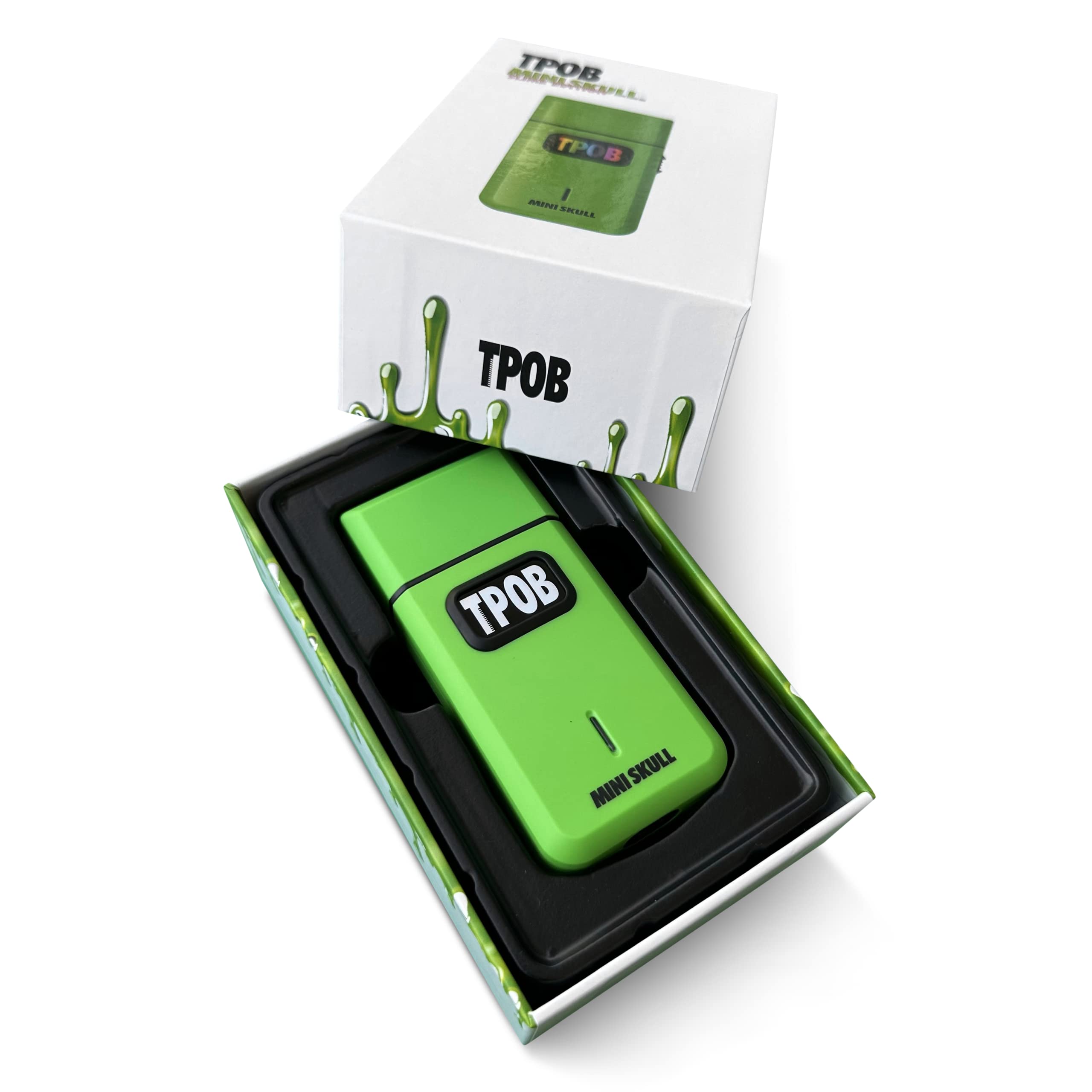 TPOB Mini Skull Single Shaver Compact Design That can fit in Your Pocket with a Turbo Charged Motor, Perfect for Both Professional and at-Home use (Slime)