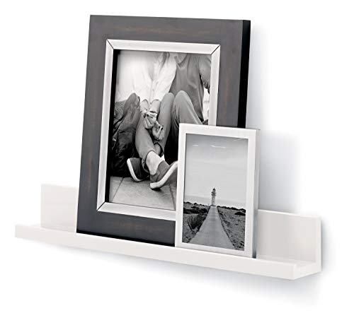 CommandCommand Picture Ledge, Damage Free Hanging Floating Shelf & 10 Lb XL Heavyweight Wall Hook, Damage Free Hanging Wall Hook with Adhesive Strips
