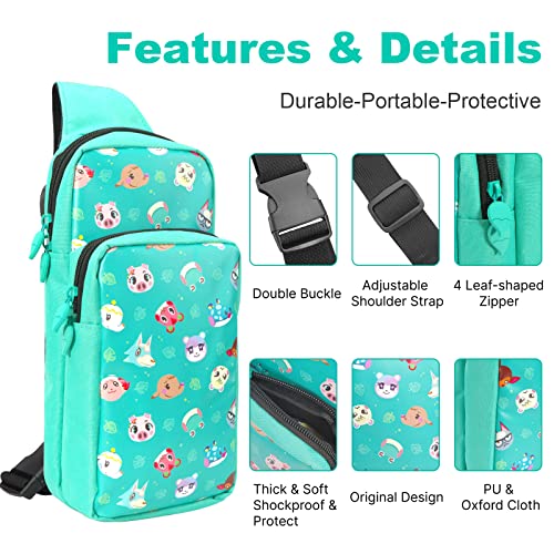 Tangaroa Switch Bag for Switch/Switch OLED - Switch Accessories Travel Crossbody Bag - Portable Backpack (ACNH)