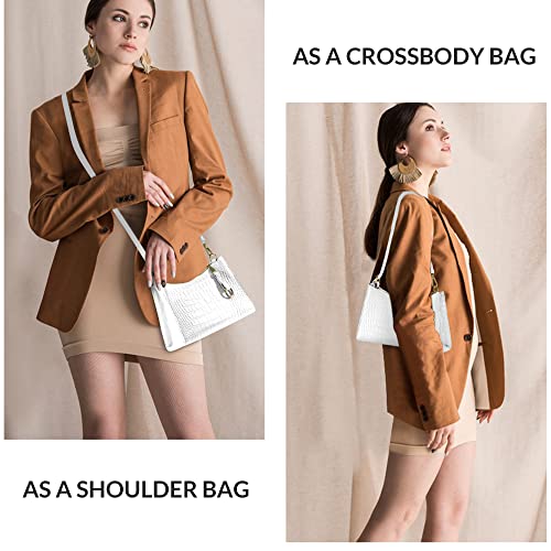 sembook Shoulder Bag For Women Crossbody Purse Clutch Crossbody Small (White)