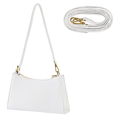 sembook Shoulder Bag For Women Crossbody Purse Clutch Crossbody Small (White)