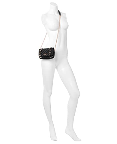 GUESS Adam Mini Crossbody Flap, Black