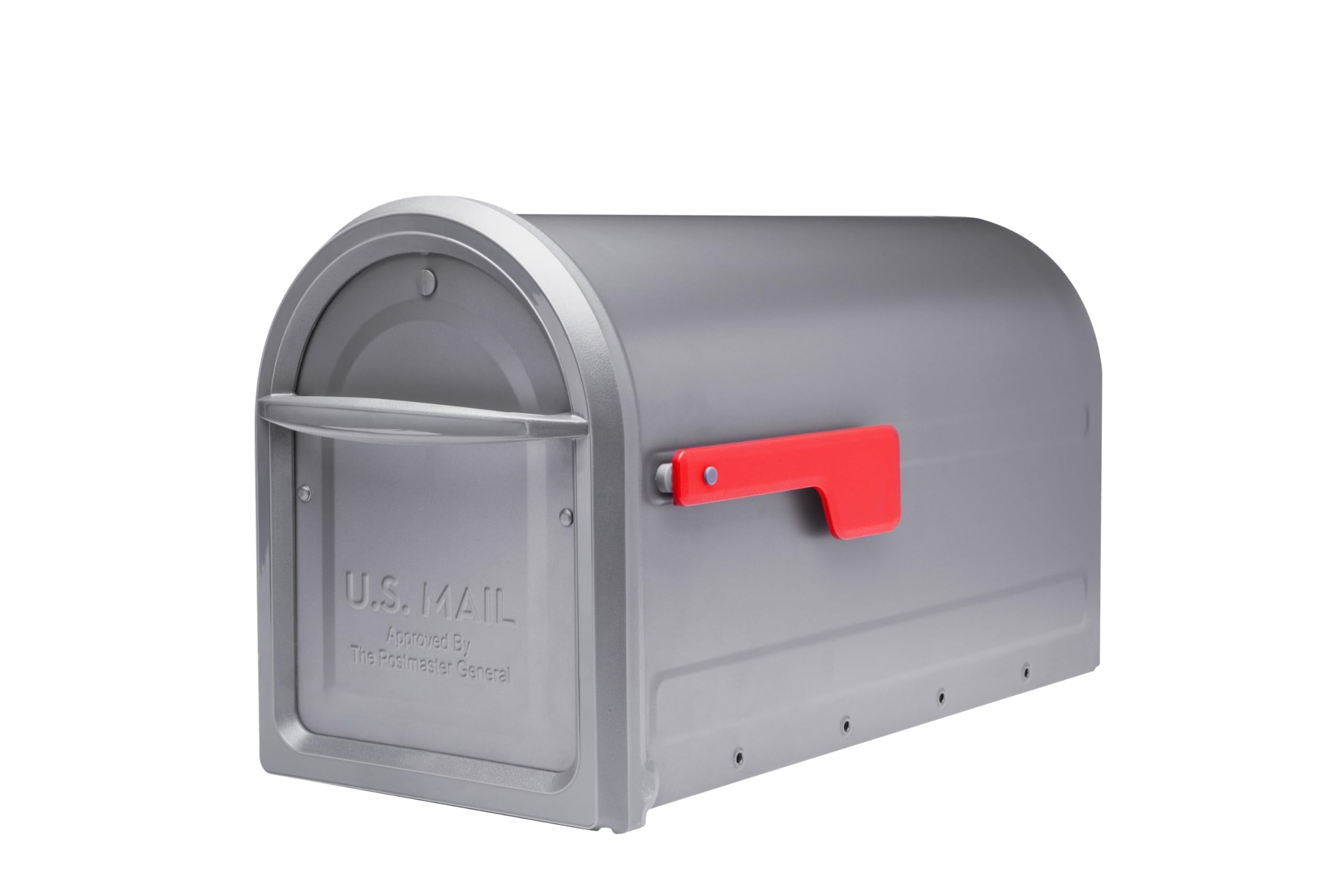 Architectural Mailboxes Mapleton Galvanized Steel Post Mount Mailbox, Compatibility Code F, 7900-2GR-R-10, Graphite, Large Capacity