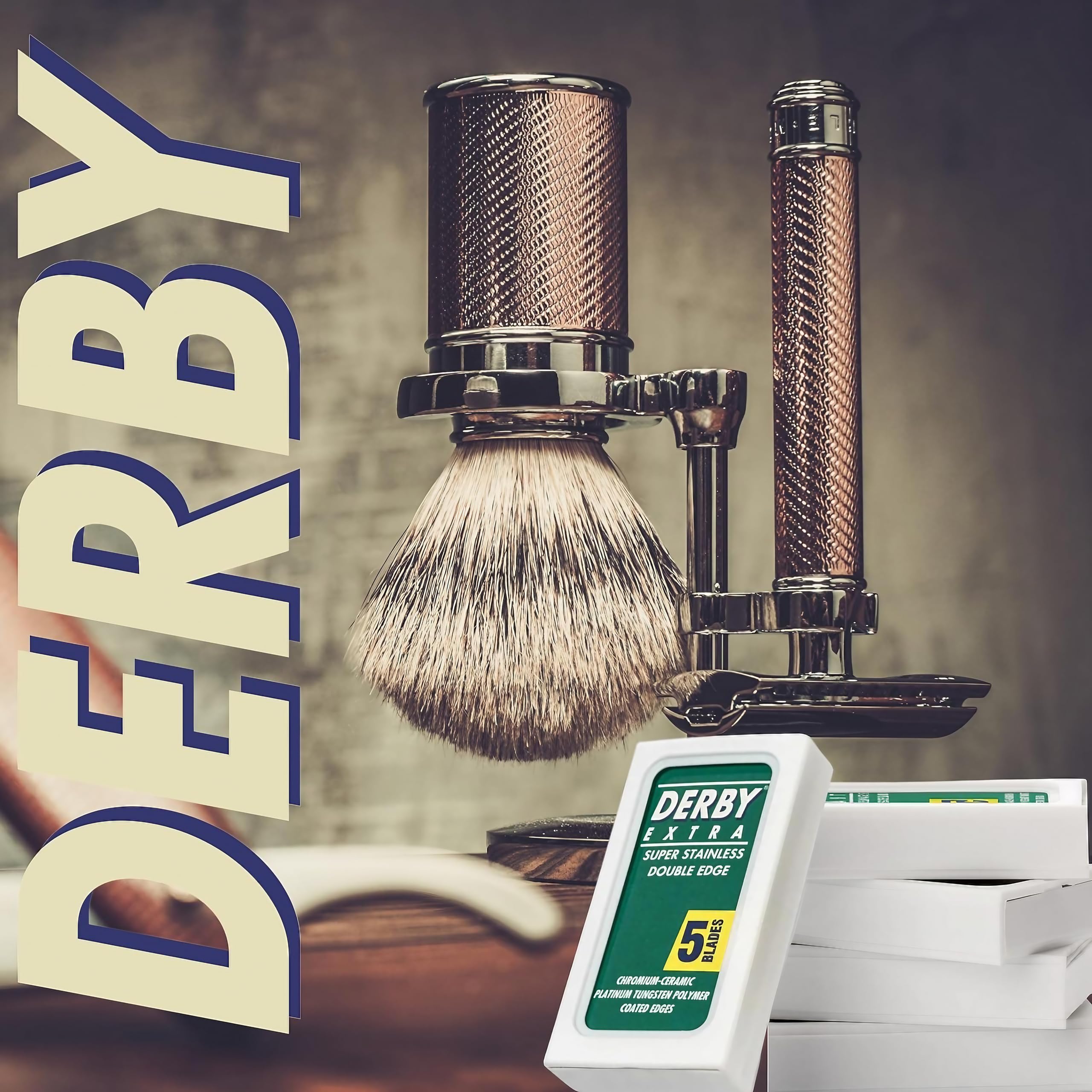 100 "Derby Extra Professional" Double Edge Razor Blades for straight razor