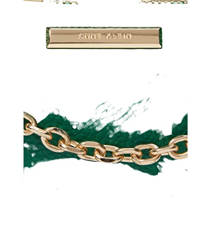 Anne Klein Mini Crossbody w/Swag Chain, Ivy Green
