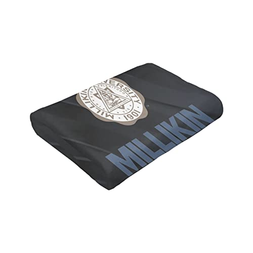 Millikin University Logo Flannel Throw Blanket, 60x50 Inches Soft Blanket for Couch, Cozy, Warm ,All Season.