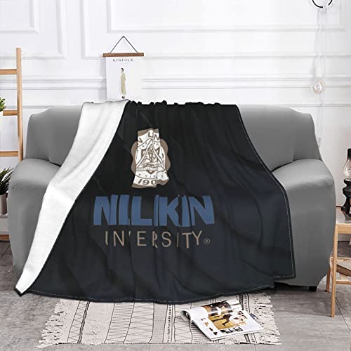 Millikin University Logo Flannel Throw Blanket, 60x50 Inches Soft Blanket for Couch, Cozy, Warm ,All Season.