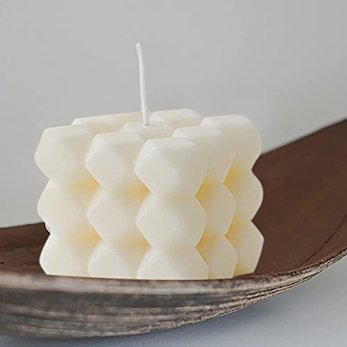 2PC Premium Floating Bubble Candle Gift Set | 100% Handmade Scented Soy Wax Candles | TikTok Bedroom Decor Aesthetic | Aromatherapy Decorative Candles | Wedding Decor | White(Freesia)+Lilac(Lavender)