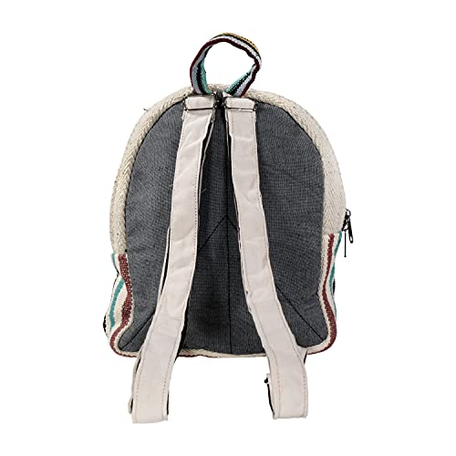 Mini hemp backpack, Cotton and hemp backpack, hippie bag, hobo bag, himalayan bag