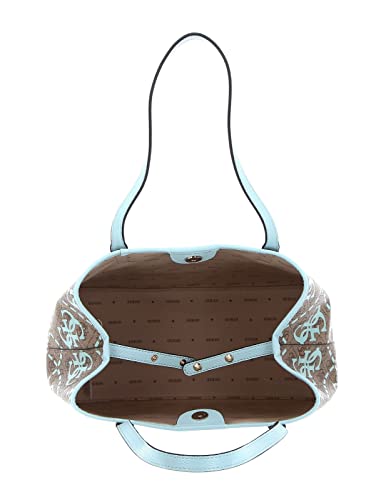GUESS Bag, Latte Logo/Ice Blue