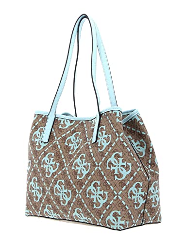 GUESS Bag, Latte Logo/Ice Blue