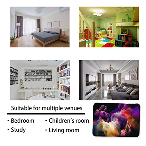 Musical Note Sheet Music Area Rugs, Indoor Non-Slip Area Rugs, Machine Washable Breathable Durable Carpet for Living Room Study Dining Decor Mat 40"x70"