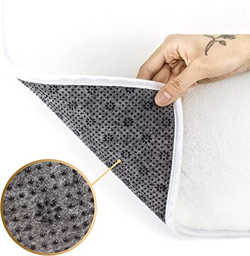 Kitchen Floor Mat Non-Slip Cushioned Rug Home is Where Your Honey is Cute Bee Honey Hive Rug Anti-Fatigue Standing Mat for Home,Office Floor Front Door Mat, 24 x 16 Inch