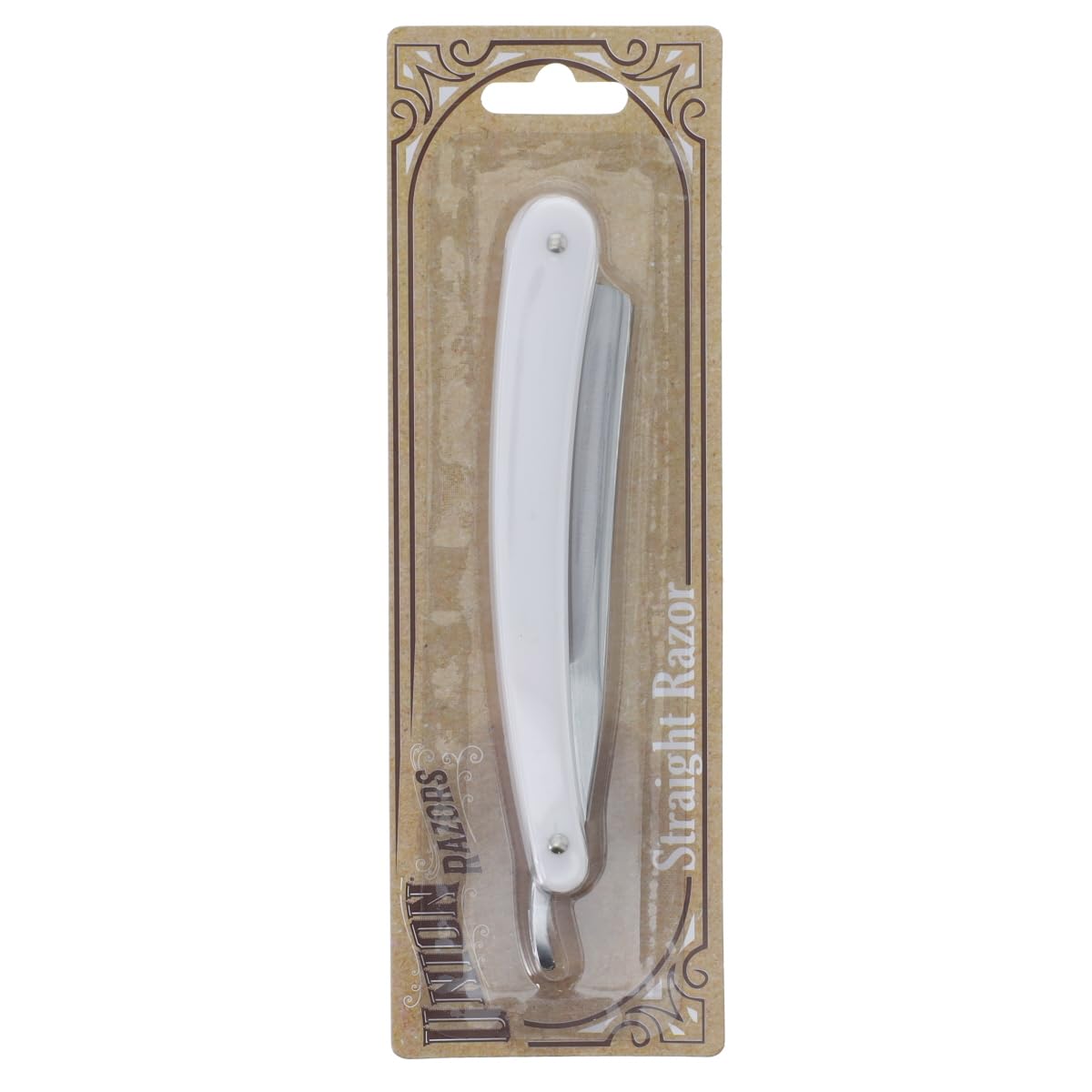 Union Razors SR2 Straight Edge Razor with White Handle