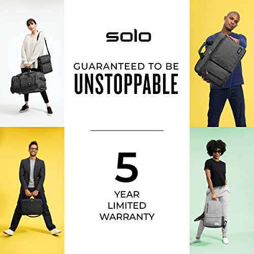 Solo New York Urban Carrying Case (Briefcase) for 15.6" Notebook - Gray, Black, 12.5" x 17" x 5" (UBN310-10)