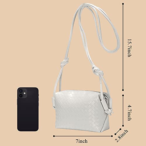 cuiab Woven Handmade Clutch Bag,Women Woven Crossbody Bag,Mini Bag Tote