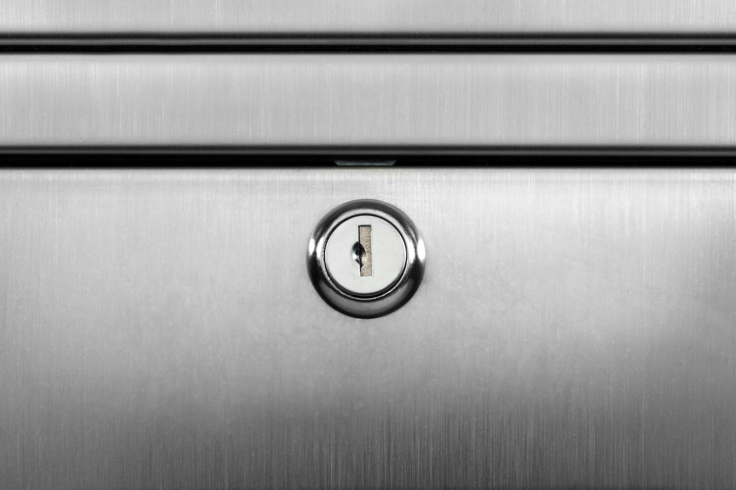 Architectural Mailboxes Maya Stainless Steel, Locking, Wall Mount Mailbox, 2417PS-10, Stainless Steel, Medium Capacity
