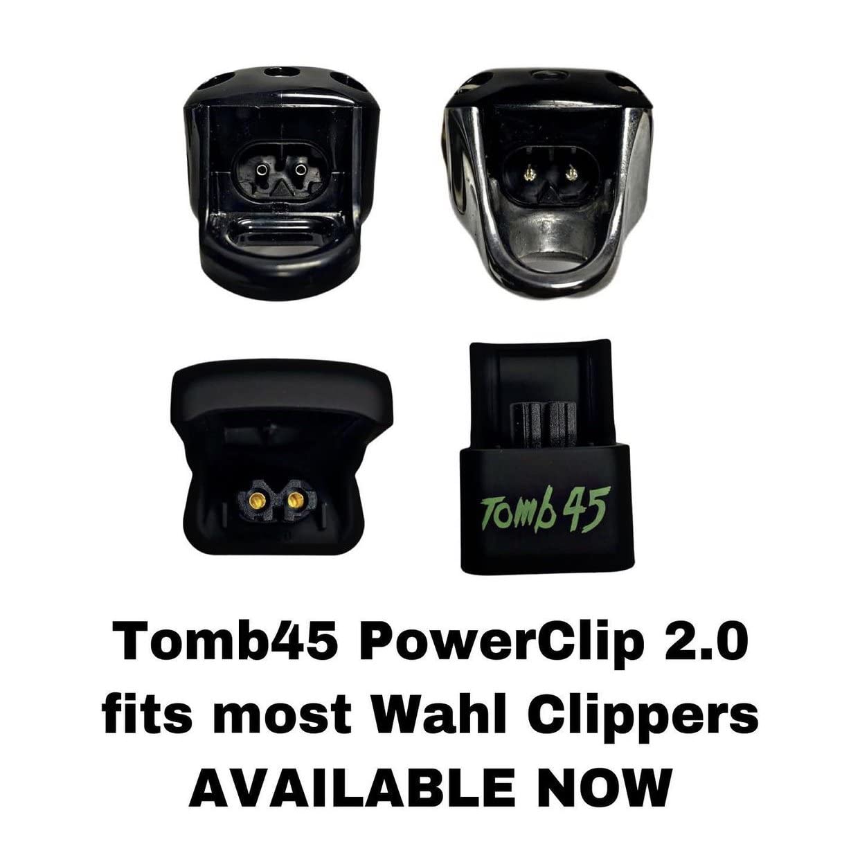 Tomb45 Wireless Charging PowerClip Adapter fits WAHL® Cordless Magic Clip®, Cordless Sterling 4®, Cordless Designer® and Any WAHL® Clipper with Plastic Body, Adapter only