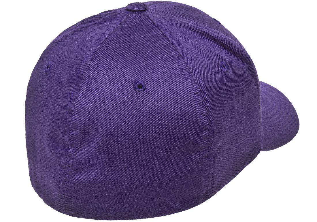 Flexfit Men's Athletic Baseball Fitted Cap, Purple, Small-Medium