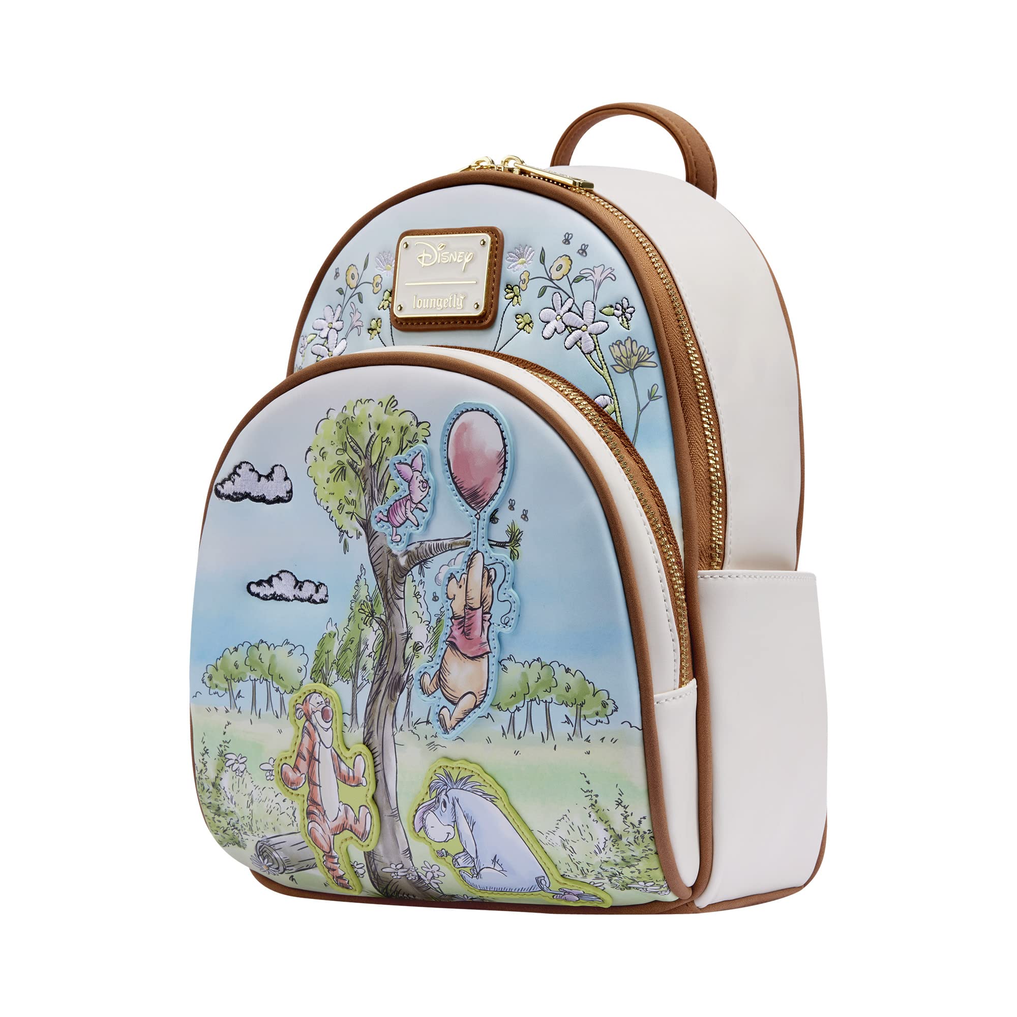 Loungefly Disney: Winnie The Pooh - Sketch Art Backpack, Amazon Exclusive, Multicolor