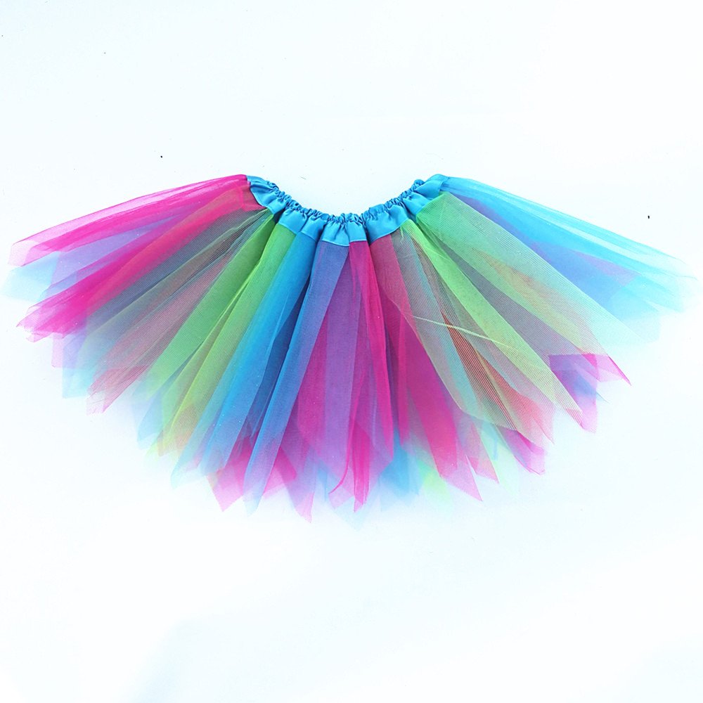 4 PC Girls Fairy Wings Butterfly Costume Set with Wings, Tutu, Wand & Halo