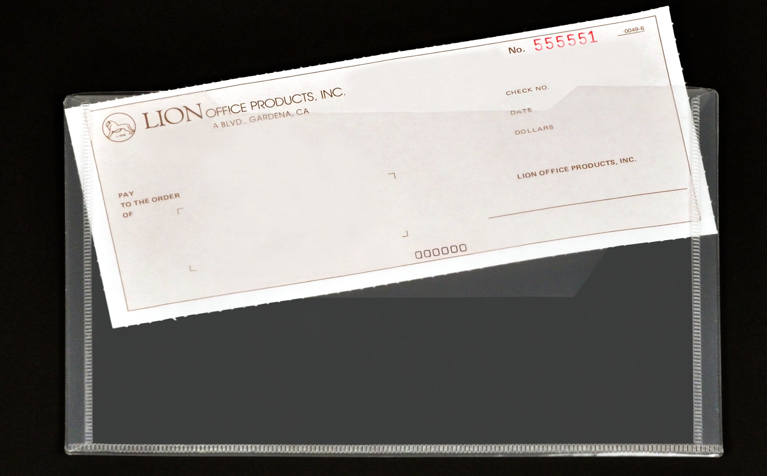 Lion Design-R-Line Poly Envelope with Extra Pocket, 6 x 9 Inches, Clear, Pack of 6 (92000-CR-6P)