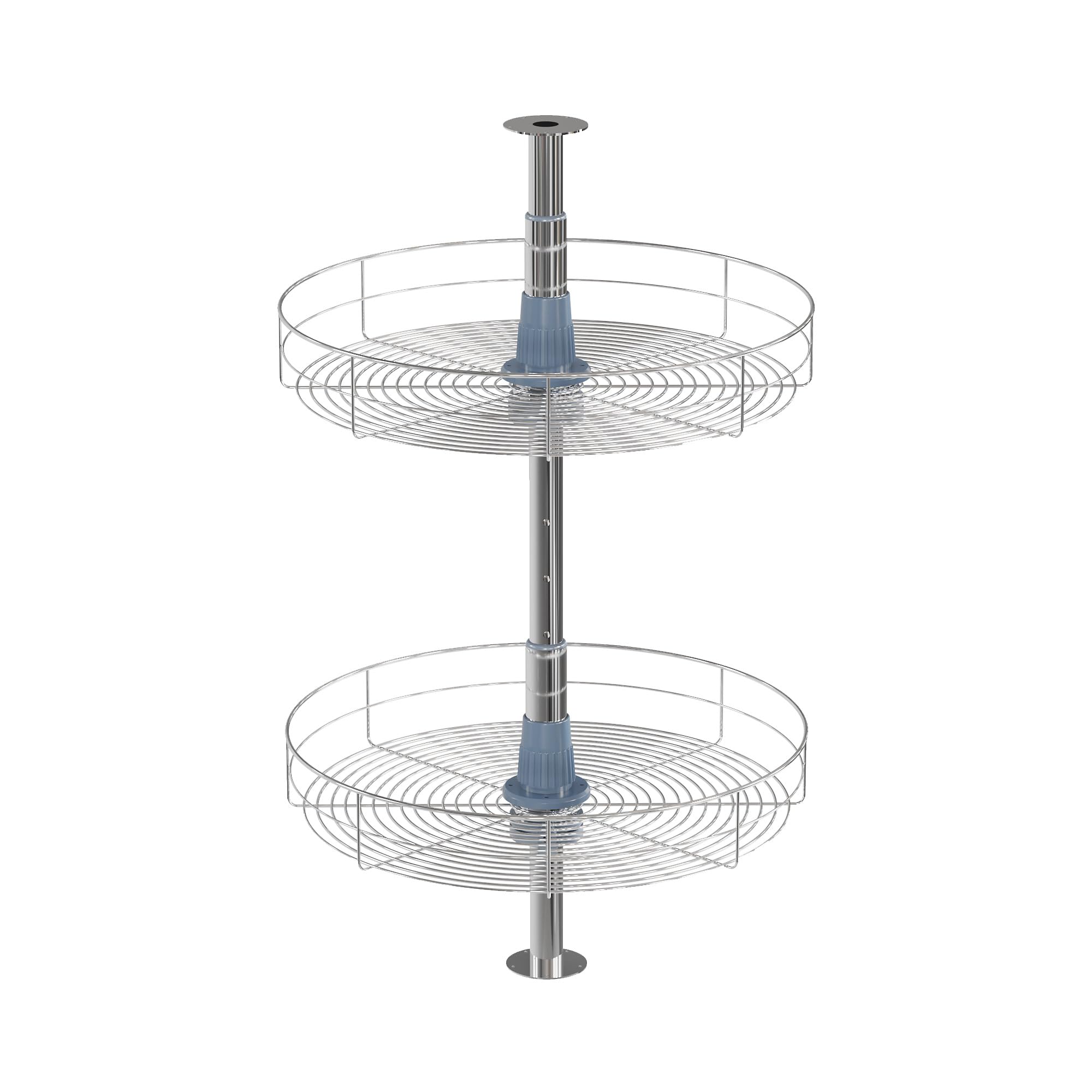 Dowell 4001 360D 30in H Wall Corner Lazy Susan ,Double Rack