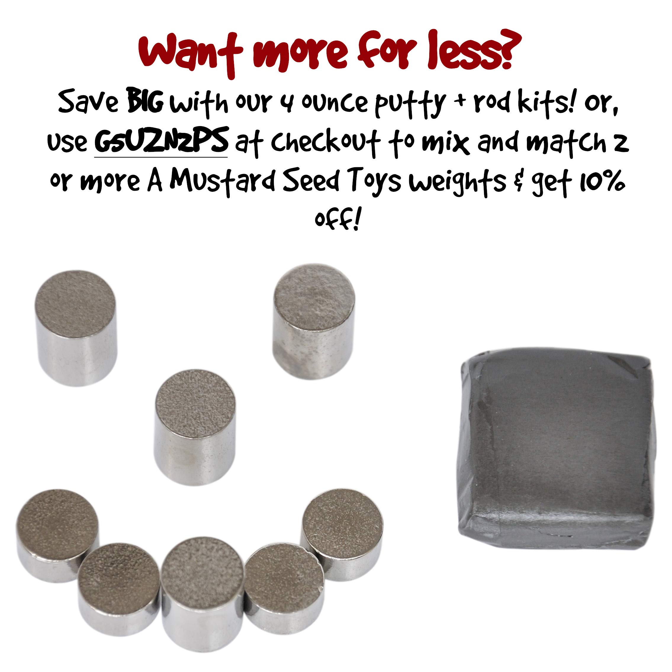 Complete Tungsten Canopy Weight Kit for Your Pinewood Car, 4 Ounces, Reusable Incremental Weights and Tungsten Putty, All Your Derby or Awana Grand Prix Weights in One Set