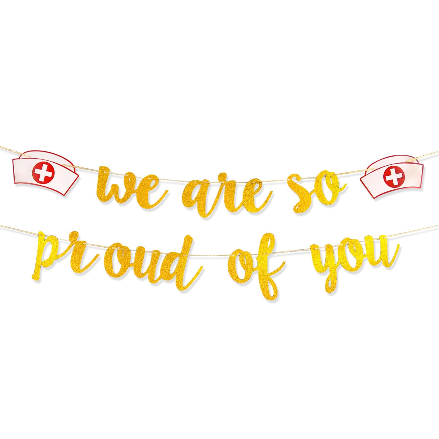 We Are So Pround Of You Nurse Graduation Banner - Medical Staff Doctor Nurse retirement party Birthday Party Graduation Party Decoration Accessory