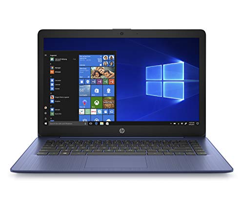 HP Stream 14inch HD(1366x768) Display, Intel Celeron N4000 Dual-Core Processor, 4GB RAM, 32GB eMMC, HDMI, WiFi, Webcam, Bluetooth, Win10 S, Royal Blue, 14-cb161wm (Renewed)