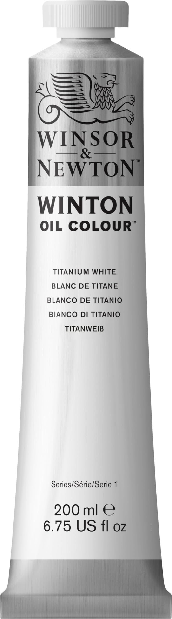 Winsor & Newton Winton Oil Color, 200ml (6.75-oz), Titanium White