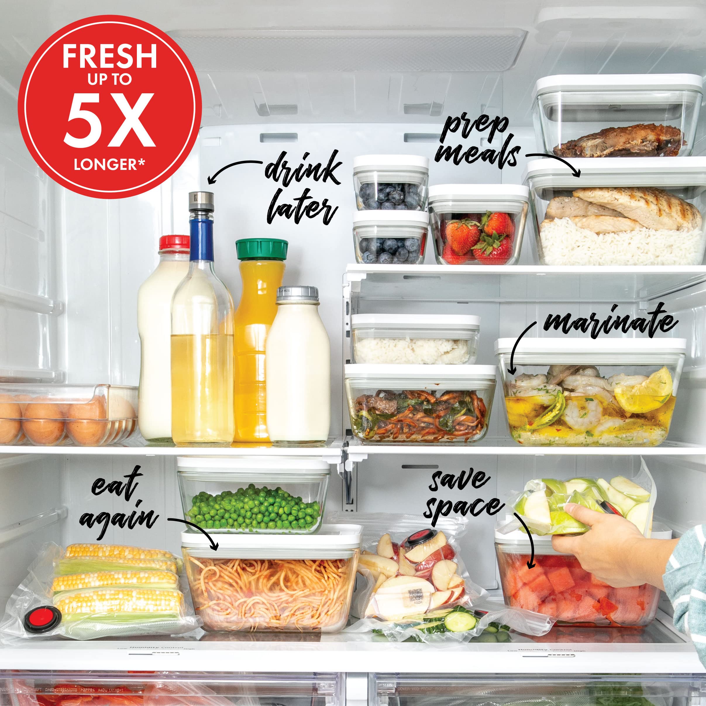 ZWILLING Fresh & Save 3-pc Assorted Sizes Food Storage Container, Meal Prep Container, BPA-Free