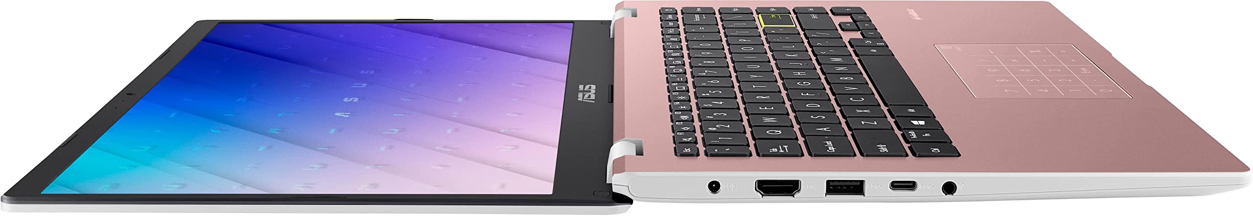 ASUS 2022 14" HD Laptop, Intel Celeron N4020 Processor, 4GB RAM, 64GB eMMC Flash Memory, Intel HD Graphics 500, HD Webcam, Stereo Speakers, Rose Gold, Windows 11S, 32GB USB Card