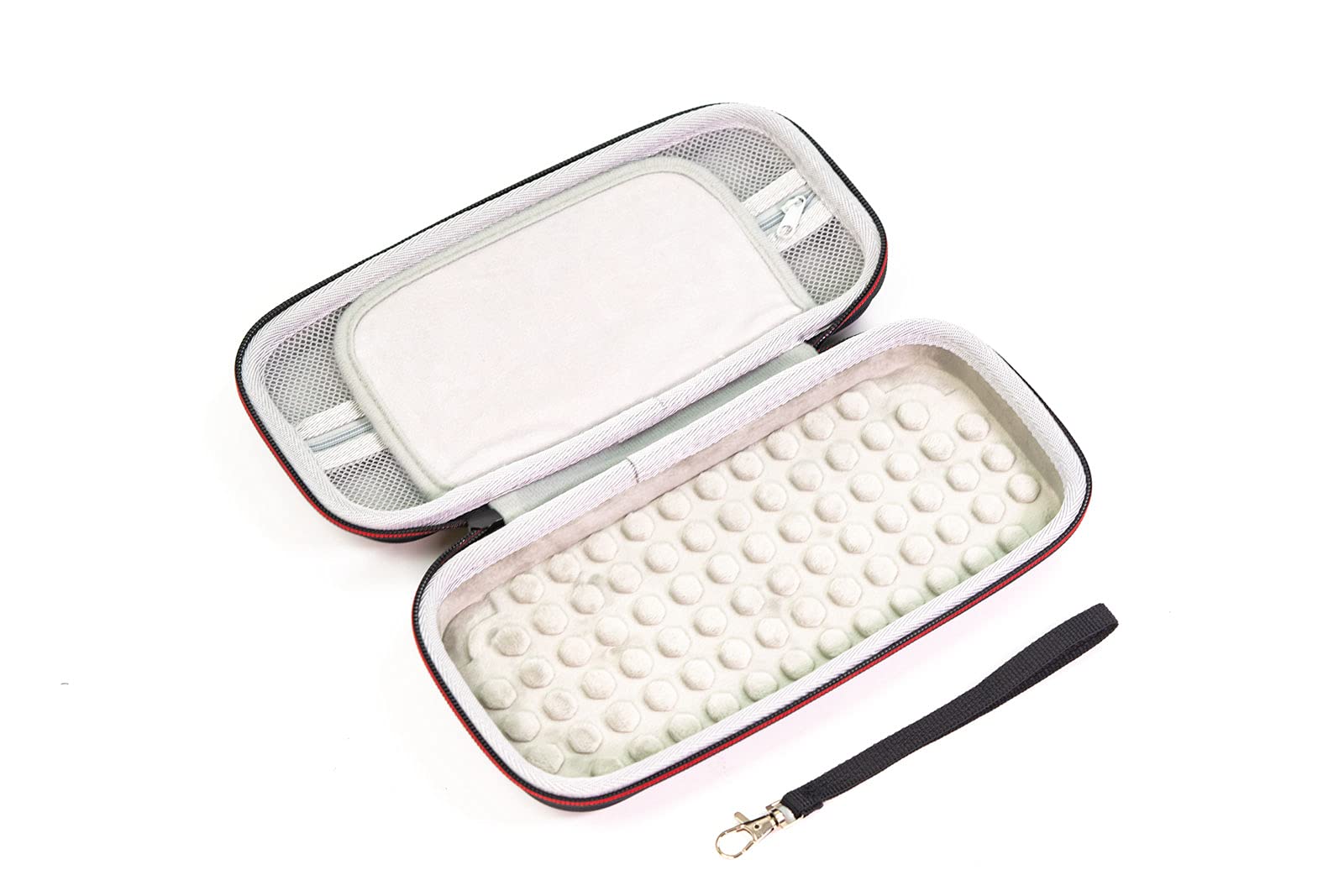 Switch Case for NS, Hard Shell Protective Case for Travel with Game Storage Slots NS (Black, 10.2x4.8x1.5)