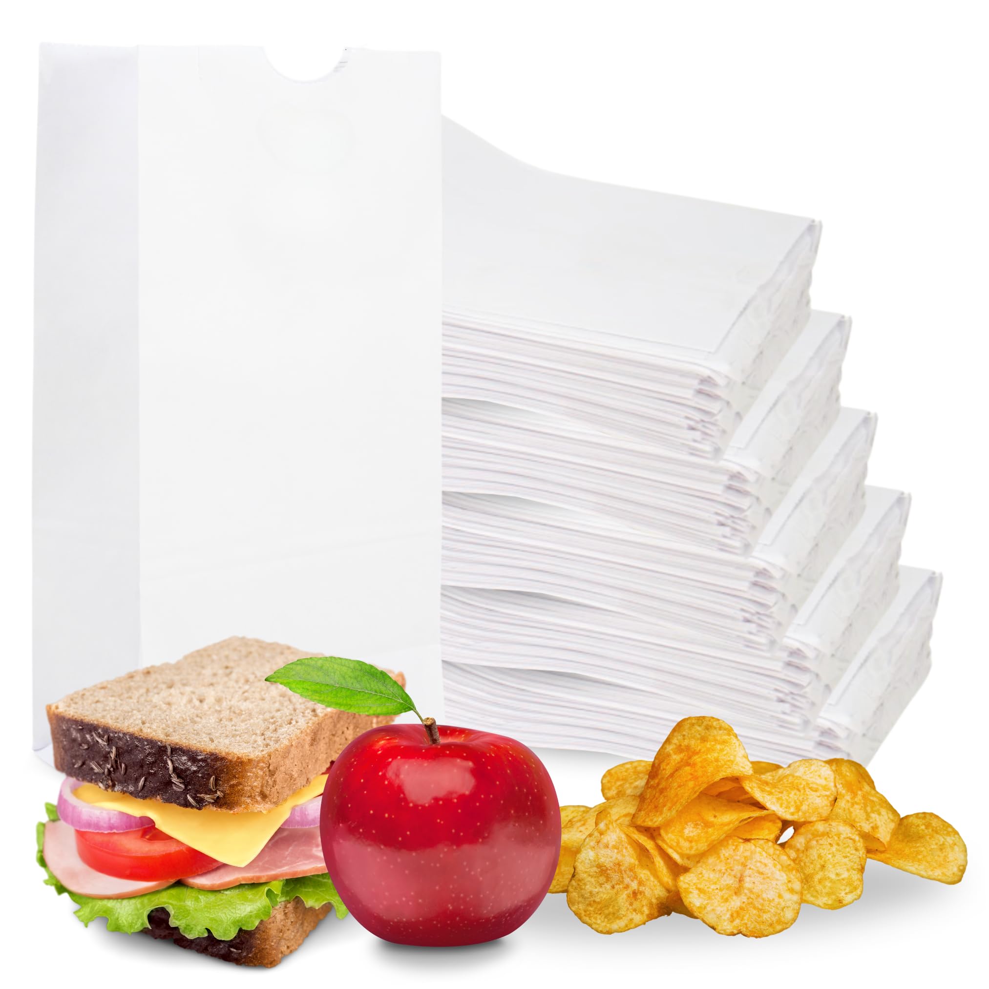 DURO Duro White Paper Bag 4 Lb, 500 Count