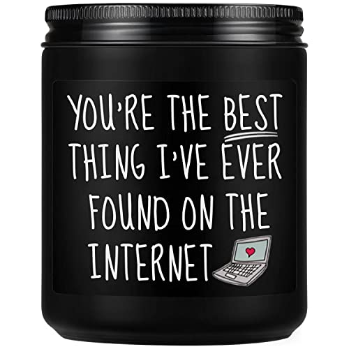 Gifts for Men, Funny Anniversary Romantic Gift for Him Boyfriend Husband, Valentine's Day Gifts, Christmas Gifts, Birthday Gifts for Men Him BFF Friend, Best Online Dating Present, Scented Candle