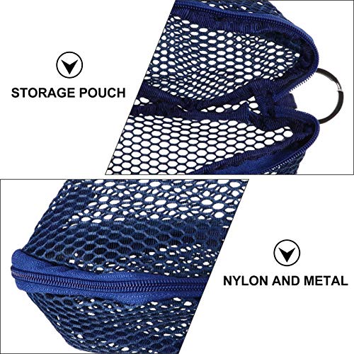 ABOOFAN Small Zipper Mesh Makeup Pouch Bags with Keychain Mini Coin Bag Wallet Cosmetic Small Storage Bag Transparent Travel Toiletry Bag for Women