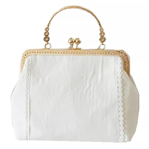 DANN Women's Vintage Handbag Chinese Embroidery Purse and Women's Bag Shoulder Bag with Chain