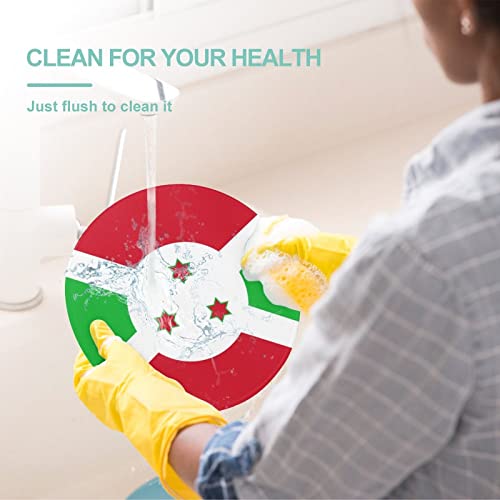 Flag of Buregundi Cutting Board Tempered Glass Chopping Board for Kitchen Hotel