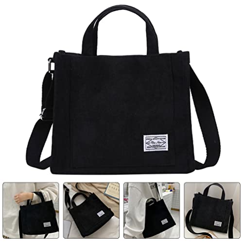 Abaodam Tote Bag for Women, Satchel Bag Handbag Crossbody Bag, Black