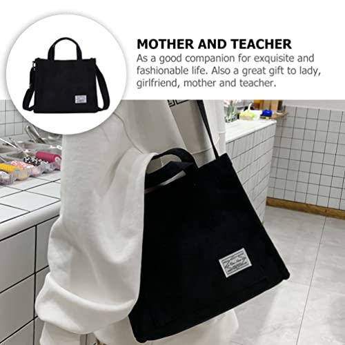 Abaodam Tote Bag for Women, Satchel Bag Handbag Crossbody Bag, Black