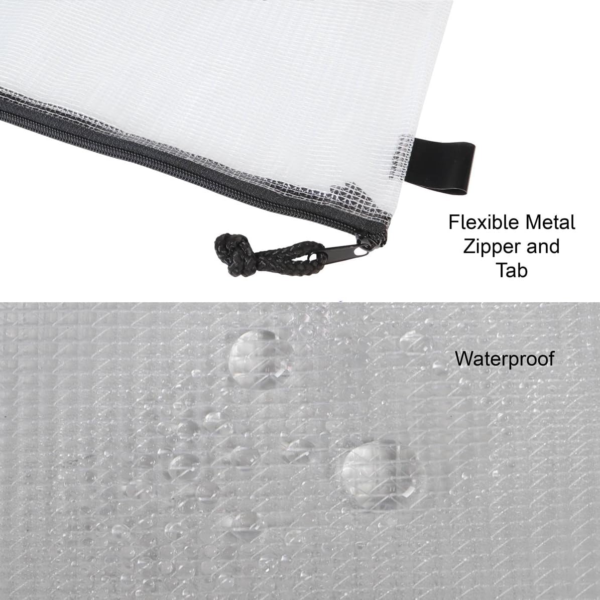 Pro Art Vinyl, 10-inch x 13-inch Mesh Bag with Zipper, Transluscent